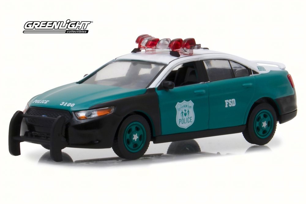 NYPD 2014 FORD POLICE INTERCEPTOR SEDAN GREENLIGHT 86094 1/43 DIECAST ...